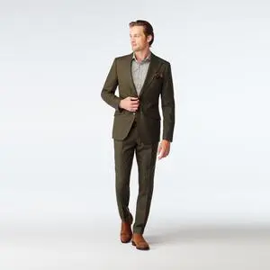 INDOCHINO Prescot Herringbone Blazer - Olive