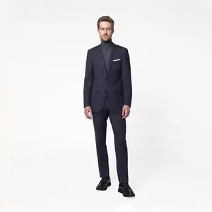 INDOCHINO Howell Wool Stretch Charcoal Suit