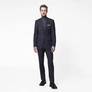 INDOCHINO Howell Wool Stretch Charcoal Blazer - Gray