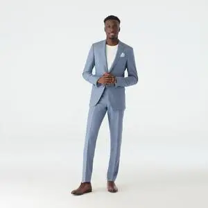INDOCHINO Kelbrook Check Light Blazer - Blue