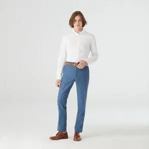INDOCHINO Kelly Wool Silk Stone Pants - Blue