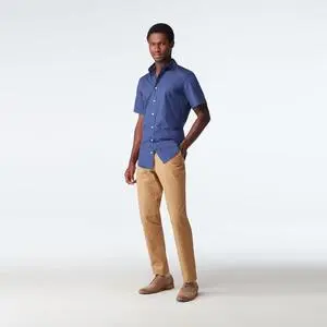 INDOCHINO Hayton Dot Casual Shirt - Blue
