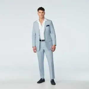 INDOCHINO Kettering Glen Check Light Blazer - Blue