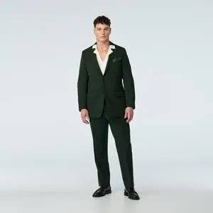 INDOCHINO Stapleford Seersucker Olive Blazer - Green