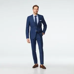 INDOCHINO Stockport Wool Linen Suit - Blue