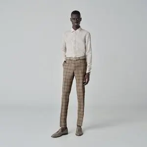 INDOCHINO Kettering Plaid Light Pants - Brown