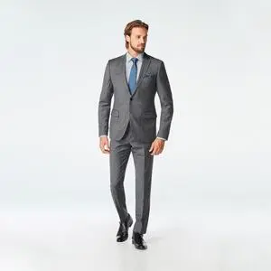 INDOCHINO Harrogate Glen Check Charcoal Suit - Gray