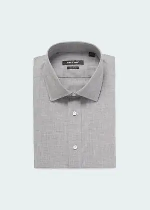 INDOCHINO Dilham Melange Light Shirt - Gray