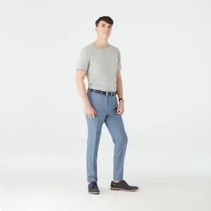 INDOCHINO Knotting Birdseye Light Pants - Blue