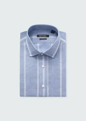 INDOCHINO Kenley Wide Stripe Shirt - Blue