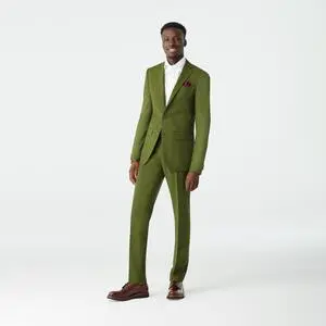 INDOCHINO Howell Wool Stretch Blazer - Olive