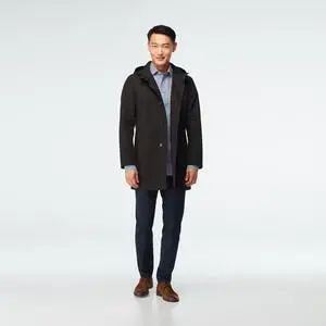 INDOCHINO Hadlow Hooded Raincoat - Black