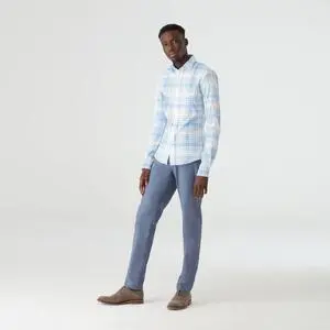 INDOCHINO Kirkley Plaid Light Casual Shirt - Blue