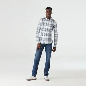 INDOCHINO Kirkley Plaid Casual Shirt - Navy