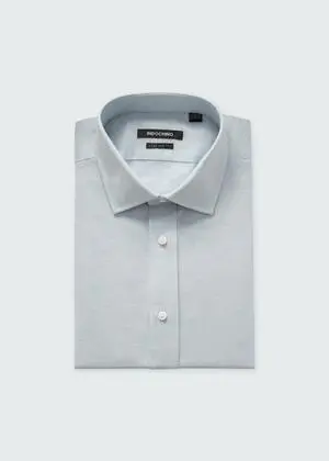 INDOCHINO Sudbury Cotton Linen Light Shirt - Blue