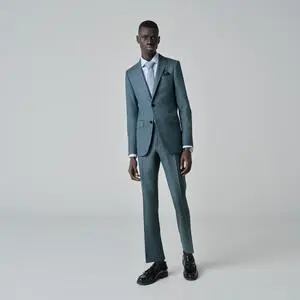 INDOCHINO Mezzana Flannel Blazer - Teal