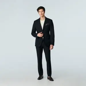 INDOCHINO Haddington Wool Silk Suit - Black