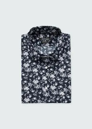 INDOCHINO Kettleby Floral Shirt - Navy