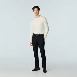 INDOCHINO Haddington Wool Silk Pants - Black