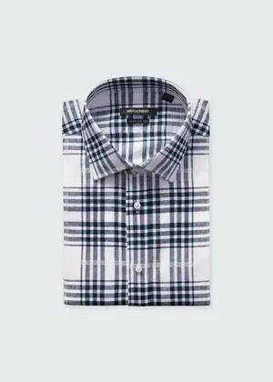 INDOCHINO Kirkley Plaid Shirt - Navy