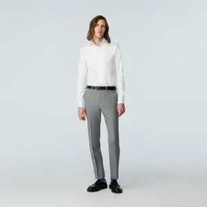 INDOCHINO Haddington Wool Silk Light Pants - Gray