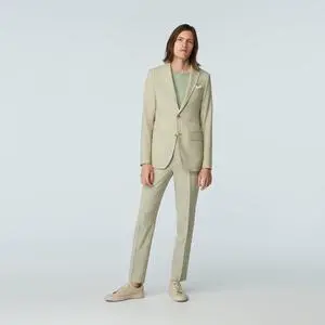 INDOCHINO Loddon Stripe Suit - Olive