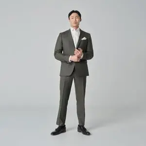INDOCHINO Johnby Twill Blazer - Olive