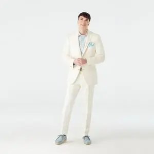 INDOCHINO Kentford Linen Silk Suit - Ivory