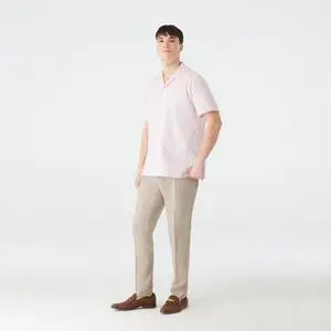 INDOCHINO Kenley Stripe Lilac Camp Shirt - Pink
