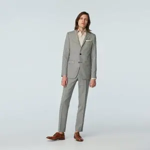 INDOCHINO Lambourn Wool Linen Dobby Suit - Camel