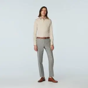 INDOCHINO Lambourn Wool Linen Dobby Pants - Camel