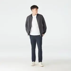 INDOCHINO Howell Wool Stretch Bomber Jacket - Gray