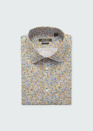 INDOCHINO Jacob Micro Floral Amber Shirt