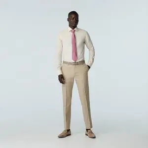 INDOCHINO Montella Wool Cotton Silk Pants - Sand
