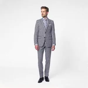 INDOCHINO Glaston Houndstooth And White Blazer