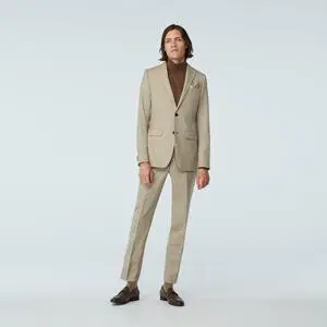 INDOCHINO Hoxton Wool Silk Flannel Suit - Sand