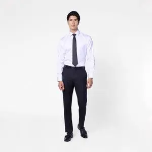INDOCHINO Harrogate Chalk Stripe Pants - Black
