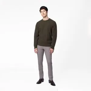 INDOCHINO Cable Knit Crew Neck Sweater Shirt