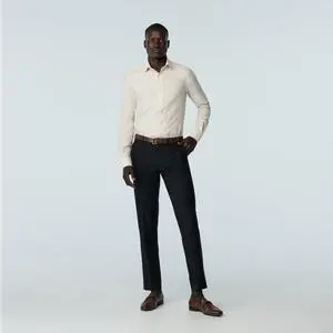 INDOCHINO Stockport Wool Linen Pants - Black