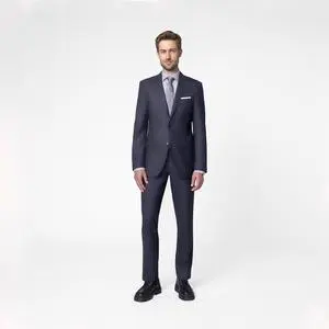 INDOCHINO Harrogate Chalk Stripe Charcoal Blazer - Gray