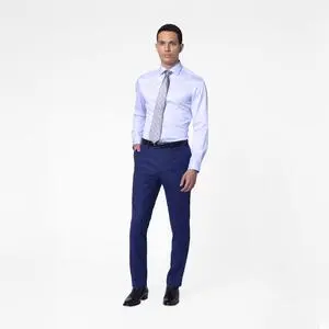 INDOCHINO Harrogate Chalk Stripe Pants - Navy