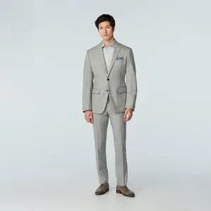 INDOCHINO Lydney Check Light Suit - Gray