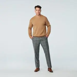 INDOCHINO Molveno Check With Brown Pants - Gray