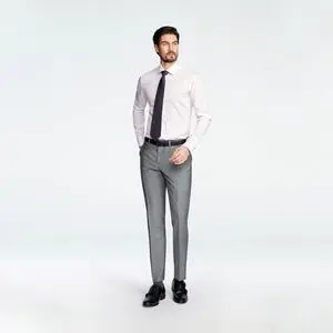 INDOCHINO Hamilton Sharkskin Light Pants - Gray