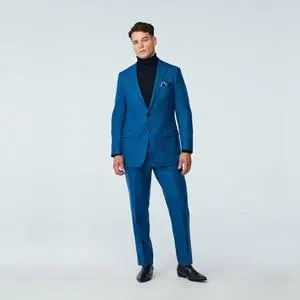 INDOCHINO Monza Royal Flannel Suit - Blue
