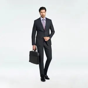 INDOCHINO Hayward Flannel Charcoal Blazer - Gray