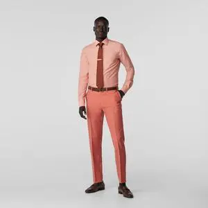 INDOCHINO Hamilton Sharkskin Apricot Pants - Orange