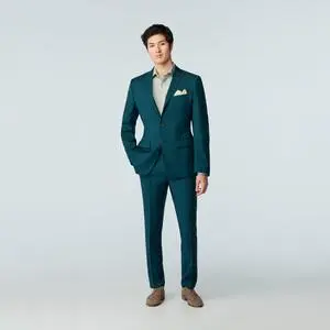 INDOCHINO Hamilton Sharkskin Blazer - Teal