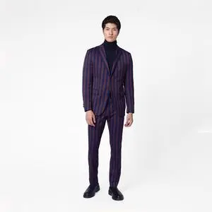INDOCHINO Java Stripe And Tobacco Blazer - Navy