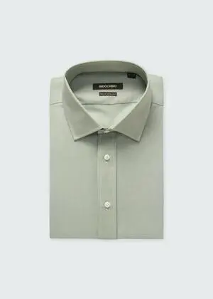 INDOCHINO Hailey Cotton Stretch Light Sage Shirt - Green